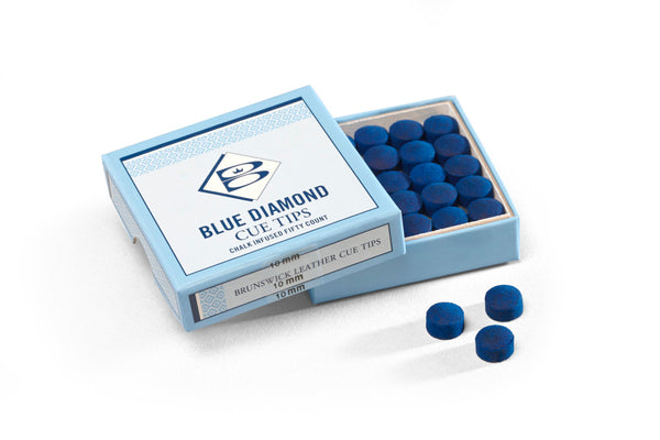 Blue Diamond Leather Cue Tips | Brunswick Billiards