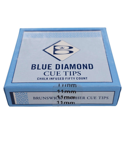 Blue Diamond Leather Cue Tips | Brunswick Billiards